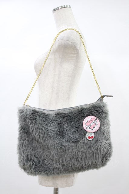 Katie / FUR bag グレー H-24-10-04-1005-LO-BG-KB-ZH - closet child オンラインショップ