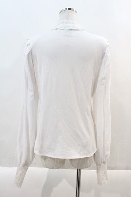 Qutie Frash / ハイネックピンタックブラウス 白 I-24-09-12-005-QU-BL-HD-ZI - closet ...