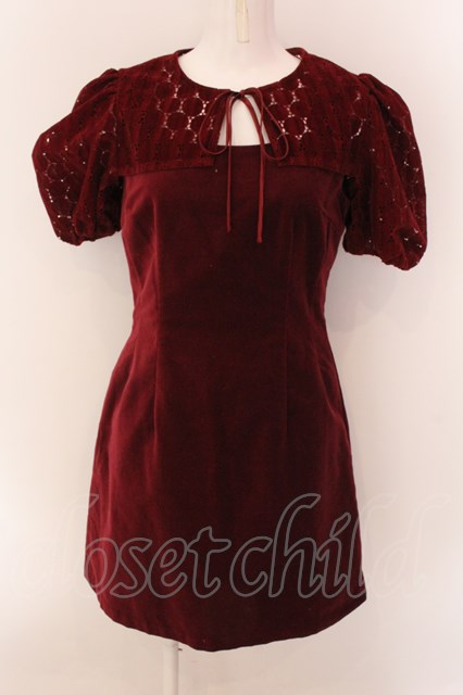 MILK / ジゼルSet UP Dress F ダークレッド O-25-01-31-042-ML-OP-OW-OS - closet ...